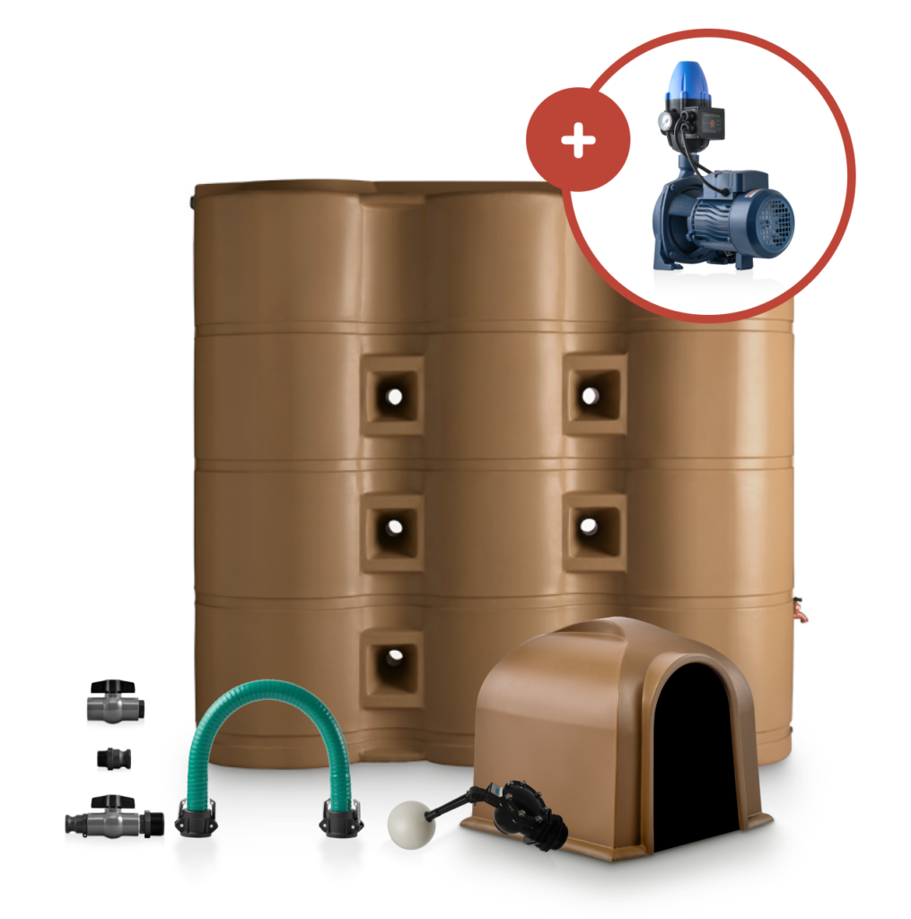 3000L Slim Tank & 0.55kW Pump Combo - Calcamite