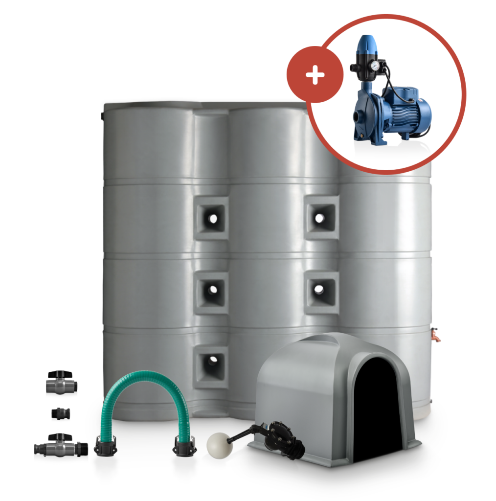 3000L Slim Tank & 0.75kW Pump Combo - Calcamite